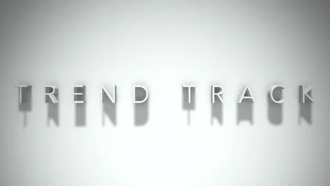 trend track 3D title animation with shad... | Stock Video | Pond5