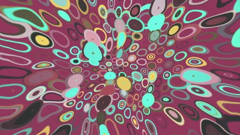 Trendy 1970s Psychedelic Circles Pattern... | Stock Video | Pond5