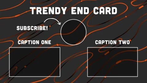 After Effects Template: Trendy Video End Card #146466313