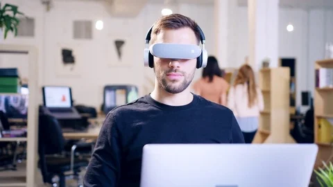 Trendy Vr Game Designer 3D Hologram Game... | Stock Video | Pond5