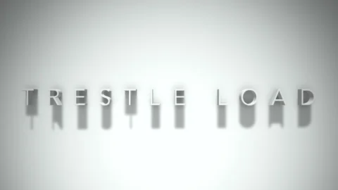 trestle load 3D title animation white t... | Stock Video | Pond5