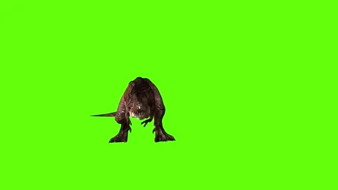 T.rex dinosaur human bite green screen a... | Stock Video | Pond5