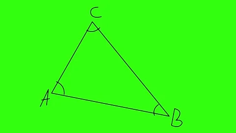 Triangle animation on green screen. | Stock Video | Pond5