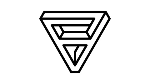 Penrose Triangle Stock Footage ~ Royalty Free Stock Videos | Pond5