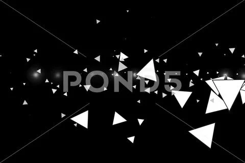 Triangle shape color particle CG background wallpaper: Graphic #201989645