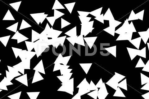 Triangle shape color particle CG background wallpaper Illustration ...