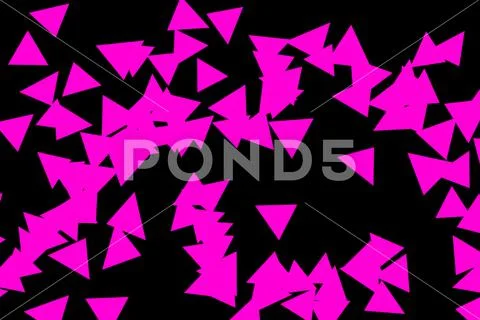 Triangle shape color particle CG background wallpaper Illustration ...