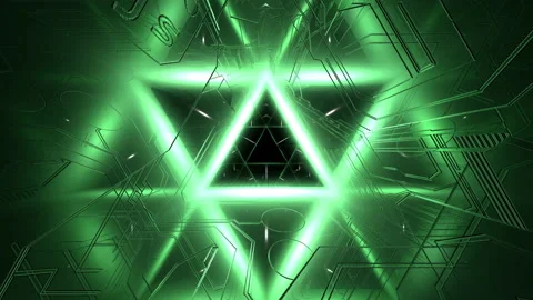 triangle tech background | Stock Video | Pond5