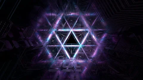 triangle tech background | Stock Video | Pond5