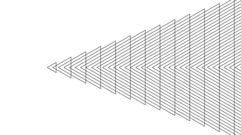 Triangles pulse moving to right geometri... | Stock Video | Pond5