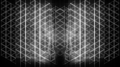 Triangles white matrix stage pattern Vid... | Stock Video | Pond5