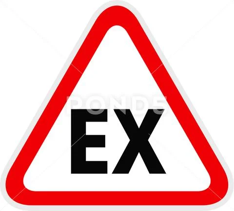 Triangular red Warning Hazard Symbol, vector illustration ~ Clip Art ...