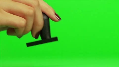 Green Green Screen Stamp Stock Video Footage | Royalty Free Green Green ...