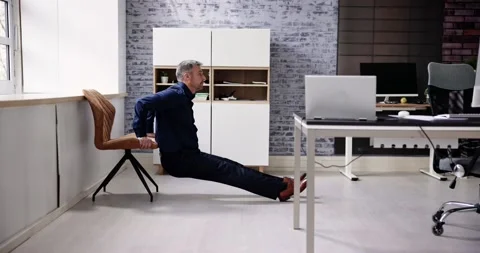 Men Chair Workout Stock Videos – Royalty-Free HD & 4K Videos