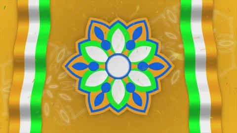 Tricolor Flag Animation On Both Sides. O... | Stock Video | Pond5