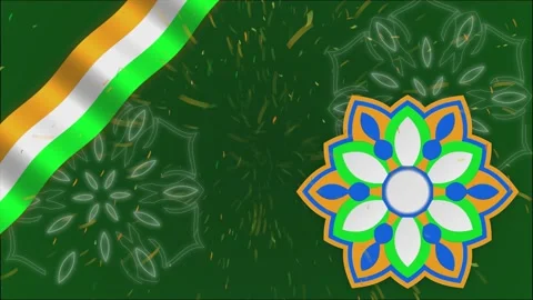 Tricolor Flag Animation On Top Left Side... | Stock Video | Pond5