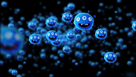 Triple Eye Virus Background | Stock Video | Pond5