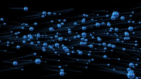 Triple Eye Virus Wave Background | Stock Video | Pond5