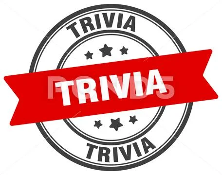 Trivia stamp. trivia label on transparent background. round sign ...
