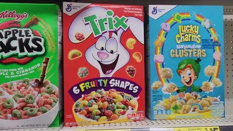 Trix Cereal Box | Stock Video | Pond5