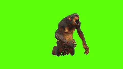 Troll Walking Death Green Screen Animati... | Stock Video | Pond5