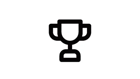 trophy icon background animated, logo sy... | Stock Video | Pond5