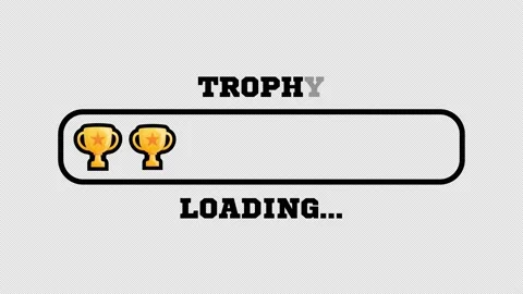 Trophy progress bar. Cup loading bar ill... | Stock Video | Pond5
