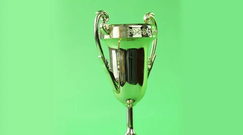 trophy turning on green screen | Stock Video | Pond5
