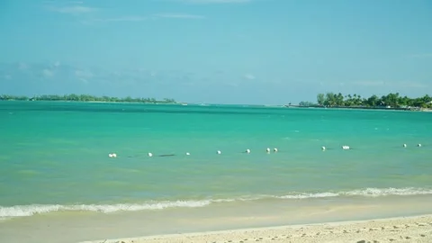 Tropical Bahamas Beach- Cable Beach | Stock Video | Pond5