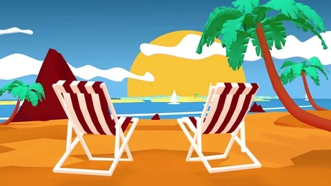 Tropical Beach Animation Stock Videos – Royalty-Free HD & 4K Videos