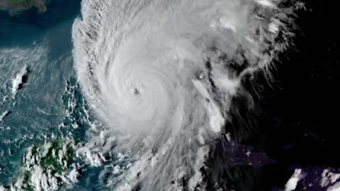 Tropical cyclone major hurricane IAN on ... | Stock Video | Pond5