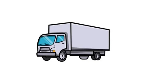 truck animation Sketch in 2d animation, ... | Stock Video | Pond5