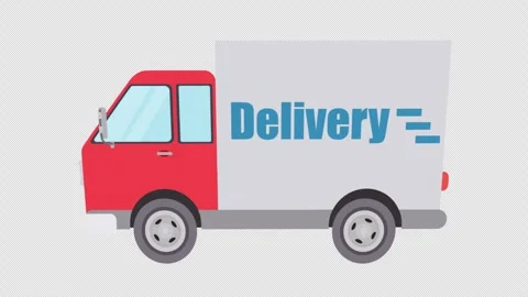 Truck delivery. Animation of cargo trans... | Stock Video | Pond5