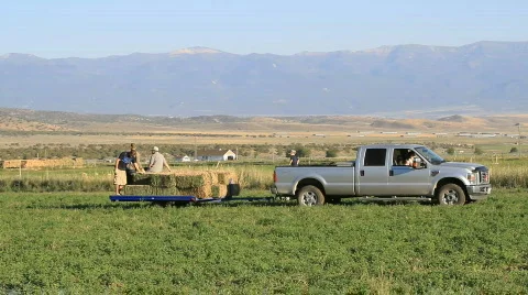 Hay Truck Stock Video Footage | Royalty Free Hay Truck Videos | Pond5
