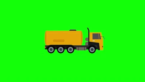 Truck moving on green screen 2d animatio... | Stock Video | Pond5
