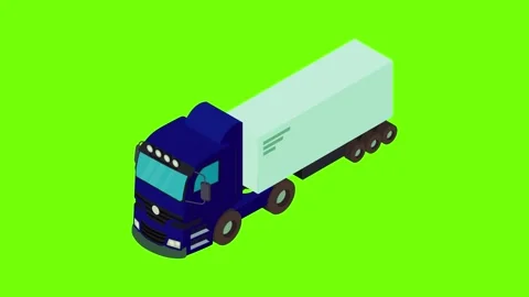 Shipping Truck Animation Stock Video Footage | Royalty Free Shipping ...