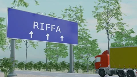 Trucking to Riffa, Bahrain. Arrival in c... | Stock Video | Pond5