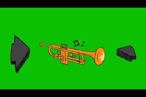 Trumpet - Hand-Drawn Animation - spinnin... | Stock Video | Pond5