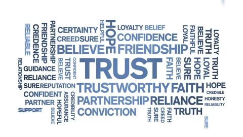 Trust animated word cloud,animation kine... | Stock Video | Pond5
