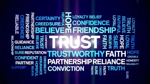 Trust animated word cloud,animation kine... | Stock Video | Pond5