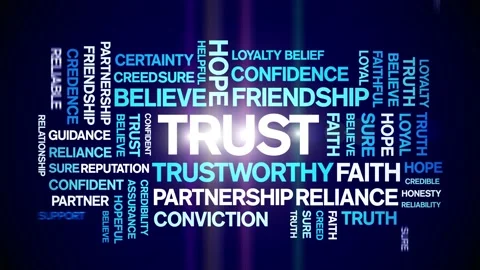 Trust animated word cloud,animation kine... | Stock Video | Pond5