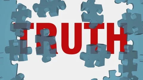 Truth concept pazzle animation | Stock Video | Pond5