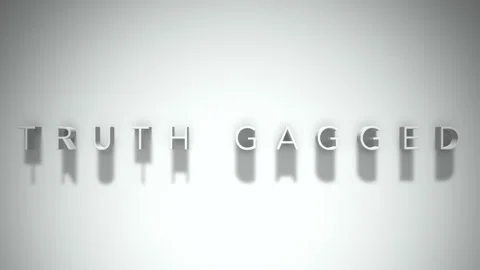 truth gagged 3D title animation with sha... | Stock Video | Pond5