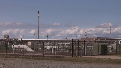Tubes in Gassco plant or terminal in Emd... | Stock Video | Pond5