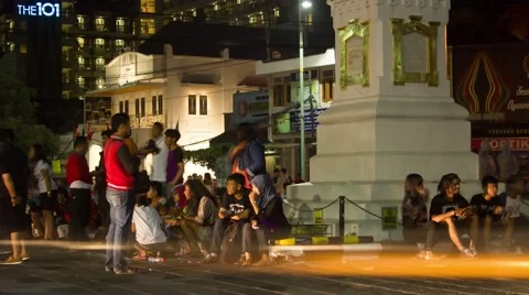 Tugu Jogja Night Timelapse.mp4 | Stock Video | Pond5