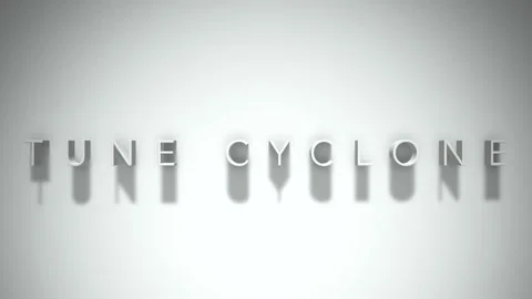 tune cyclone 3D title animation white te... | Stock Video | Pond5
