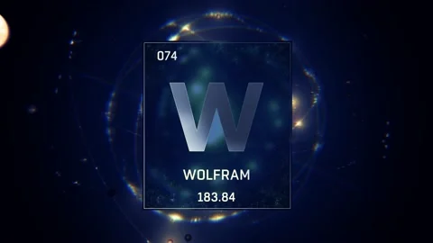 Tungsten as Element 74 of the Periodic T... | Stock Video | Pond5