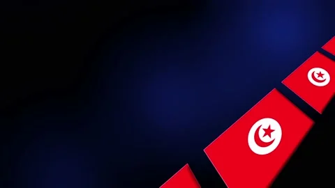 Tunisia Flag Animated Background 3d Anim... | Stock Video | Pond5