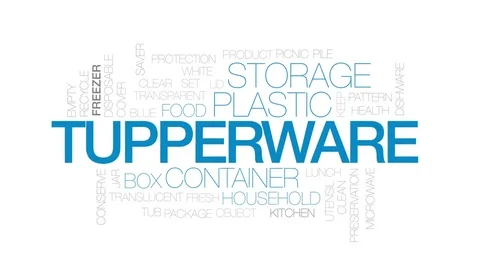Tupperware animated word cloud, text des... | Stock Video | Pond5