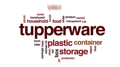Tupperware animated word cloud, text des... | Stock Video | Pond5